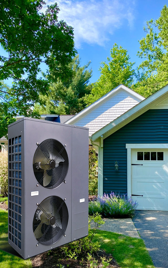 Free Standing 32KW Inverter Monoblock Heat Pump Boiler 380-415V With TUV